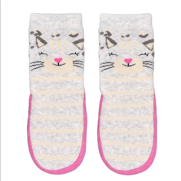 jumping beans | Shoes | Babytoddler Girl Jumping Bean Cat Slipper Socks ...
